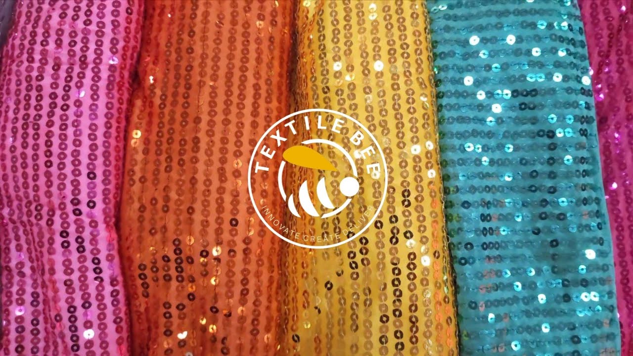 Sequence fabric | Fabric to use in Event & Decoration | Glitter ...
