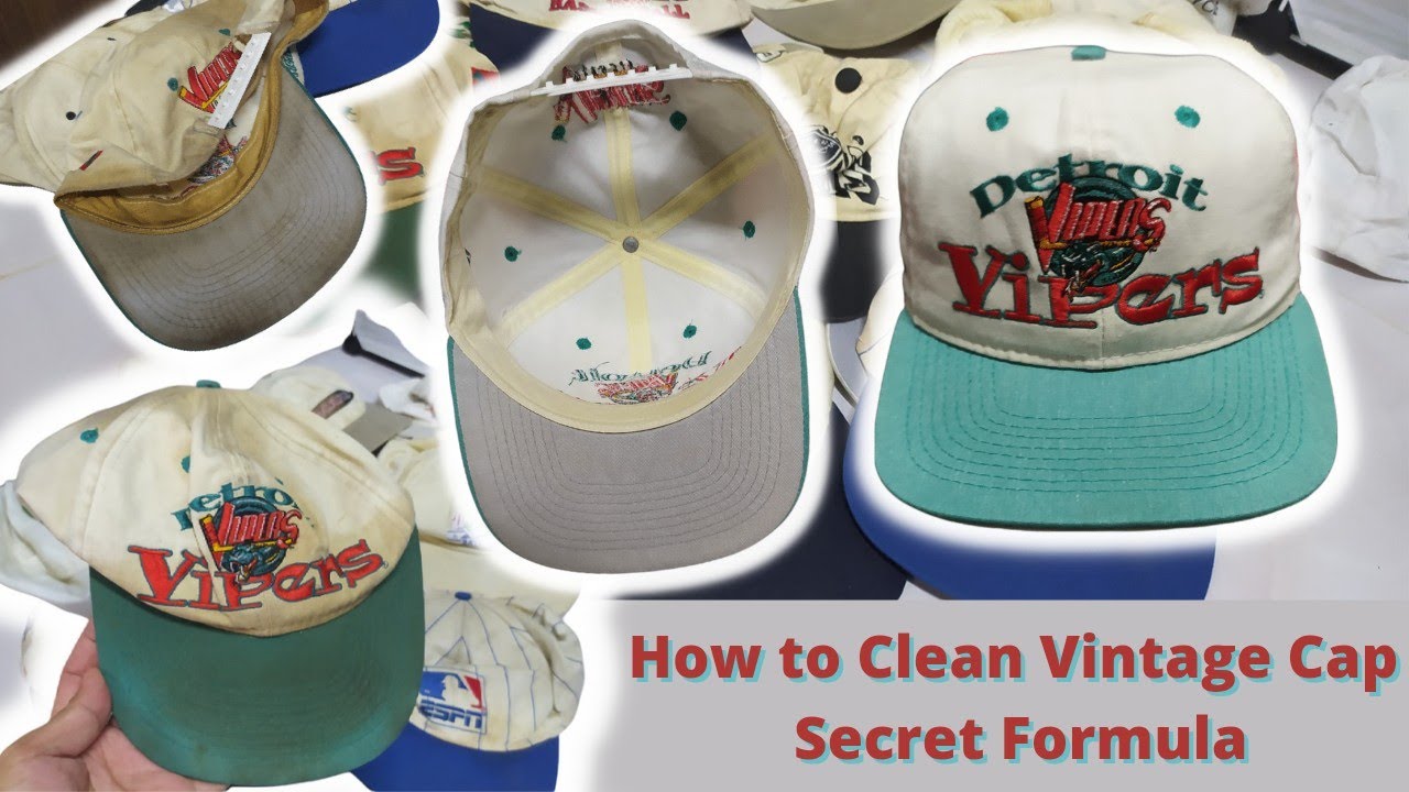 How to Clean Vintage Cap (Secret Formula) - YouTube
