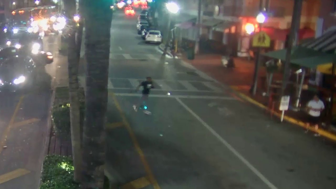 Surveillance video shows man fleeing scene after fatally shooting ...