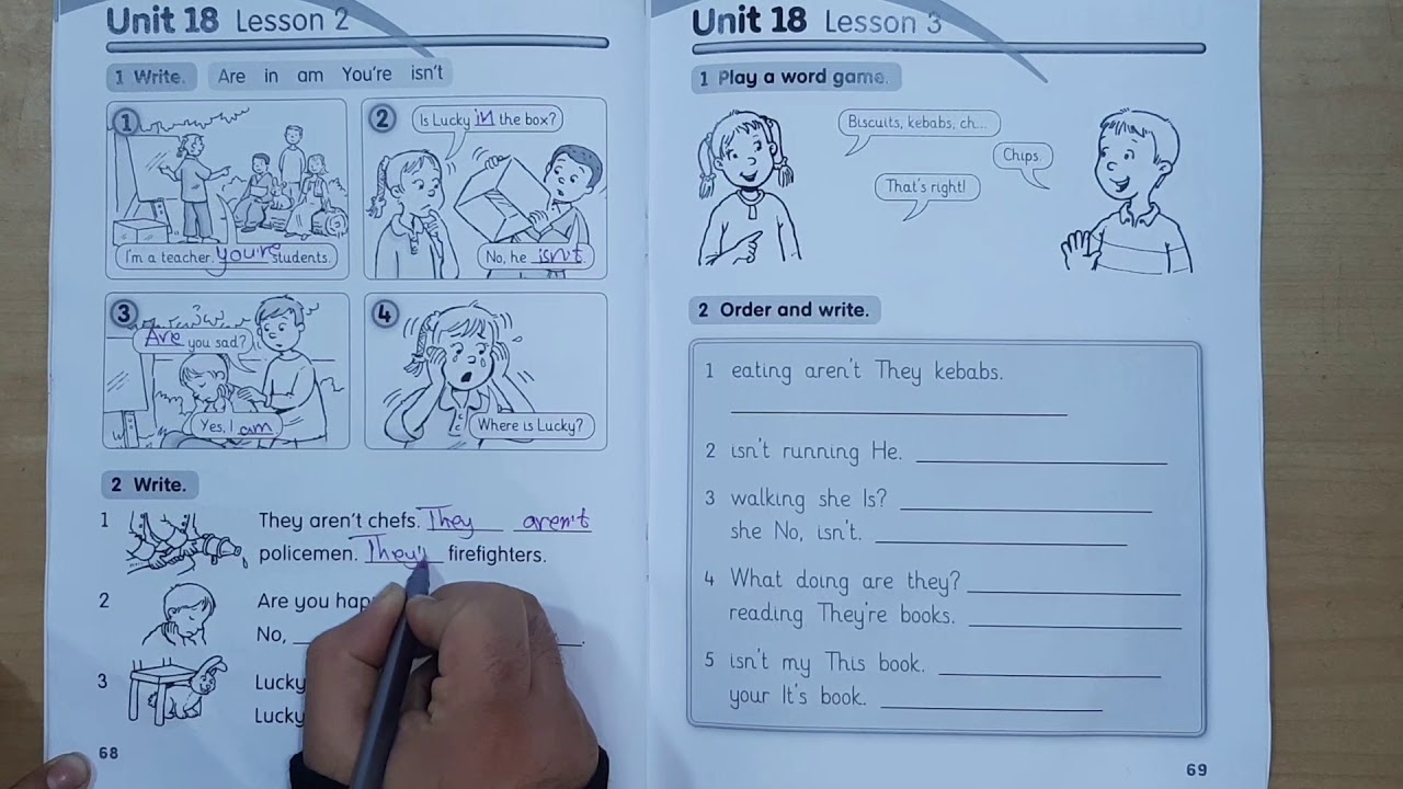 Sunrise 3, lesson 18, activity book - YouTube