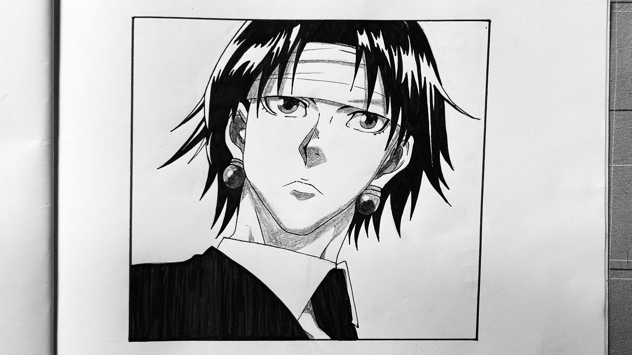 Anime character drawing || Chrollo Lucifer 🦹 from “HUNTER X HUNTER ...
