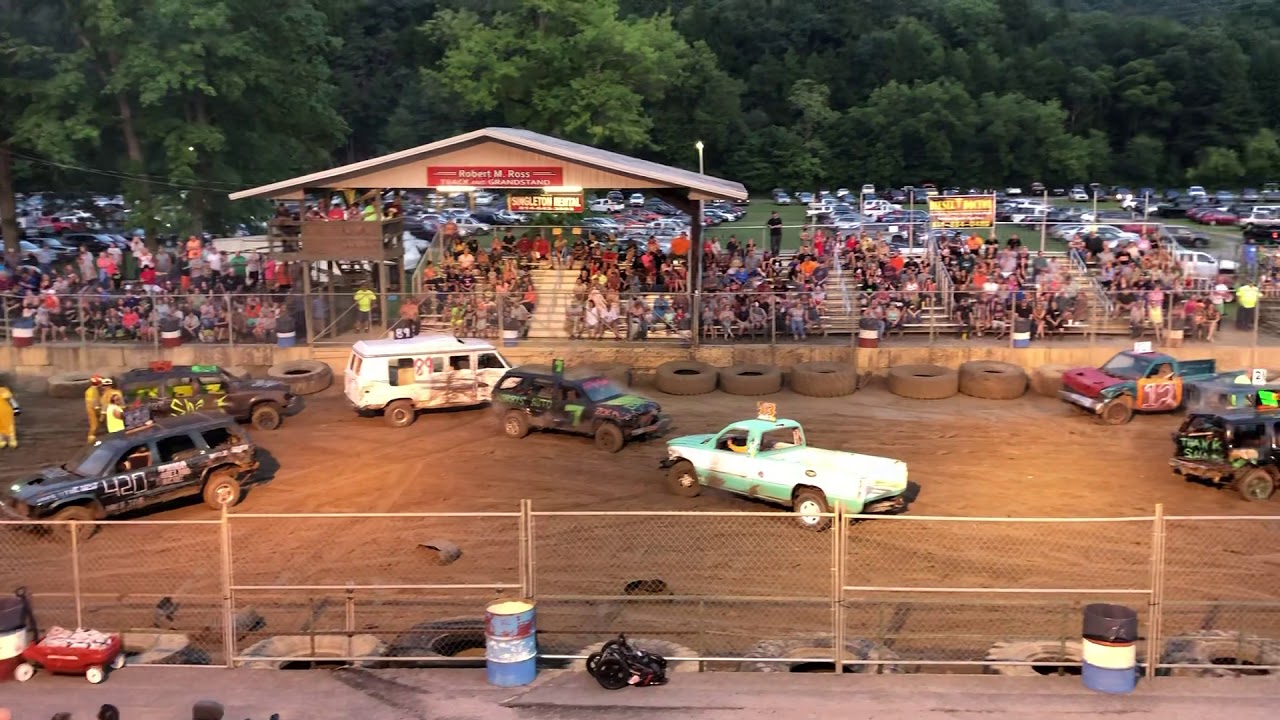 2019 Huntingdon County Fair SUV Demolition Derby Feature - YouTube