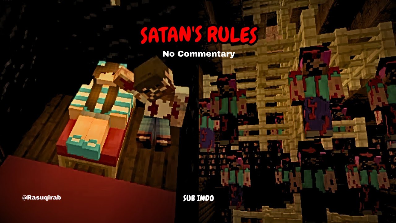 Gameplay Minecraft Horror Map | SATAN'S RULES | SUB INDO | No ...