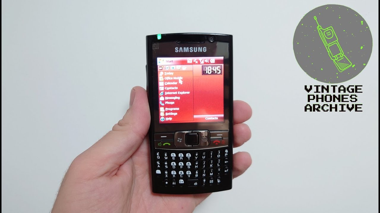 Samsung SGH-i780 BizBee Windows Mobile phone menu browse, ringtones, games, wallpapers - YouTube