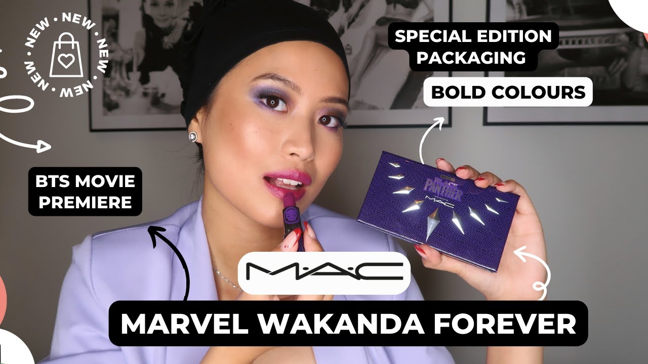 MAC COSMETICS X MARVEL BLACK PANTHER with MOVIE PREMIERE and EASY ...