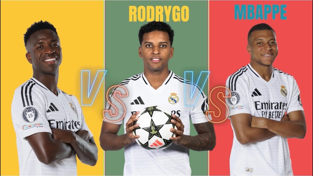 Comparison | Vinicius Vs Rodrygo Vs Mbappe - YouTube