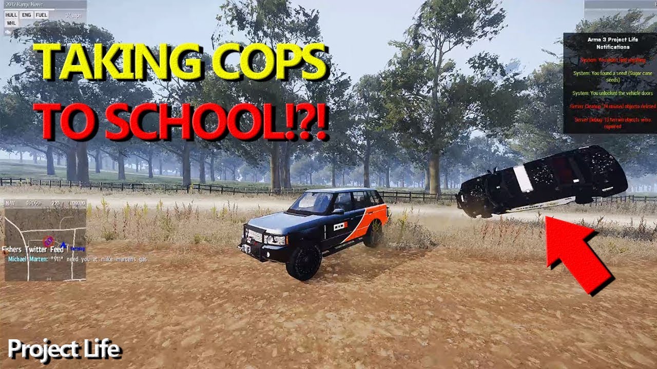 Arma 3 Project Life - TAKING THE COPS TO SCHOOL!?! - YouTube