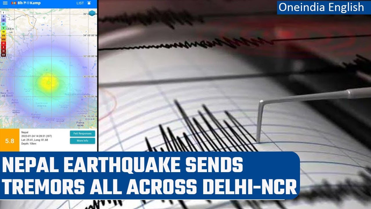 Earthquake of magnitude 5.8 in Nepal, strong tremors are felt across ...