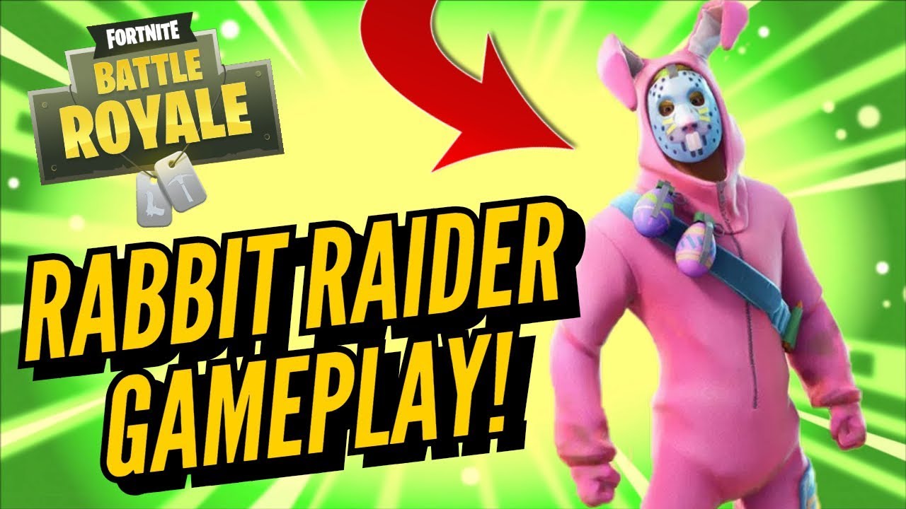 RABBIT RAIDER Skin Gameplay! In Fortnite Battle Royale.. - YouTube