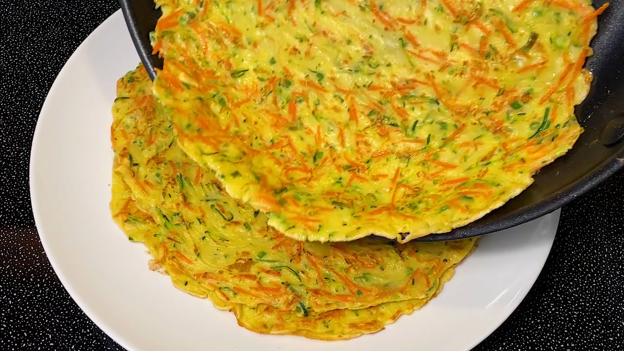 Vegetarian Recipe Try this simple zucchini crepe and the whole family ...