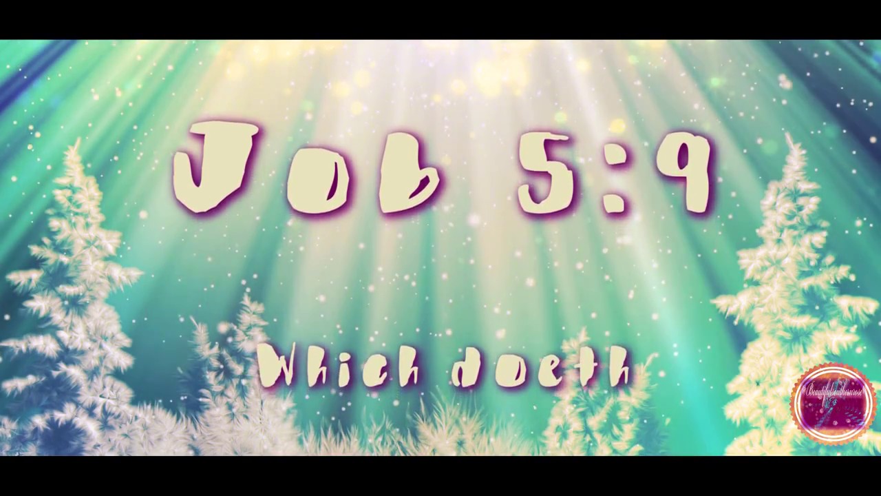 Job 5:9 - YouTube
