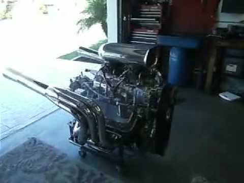 Supercharged 454 Running in Garage - YouTube