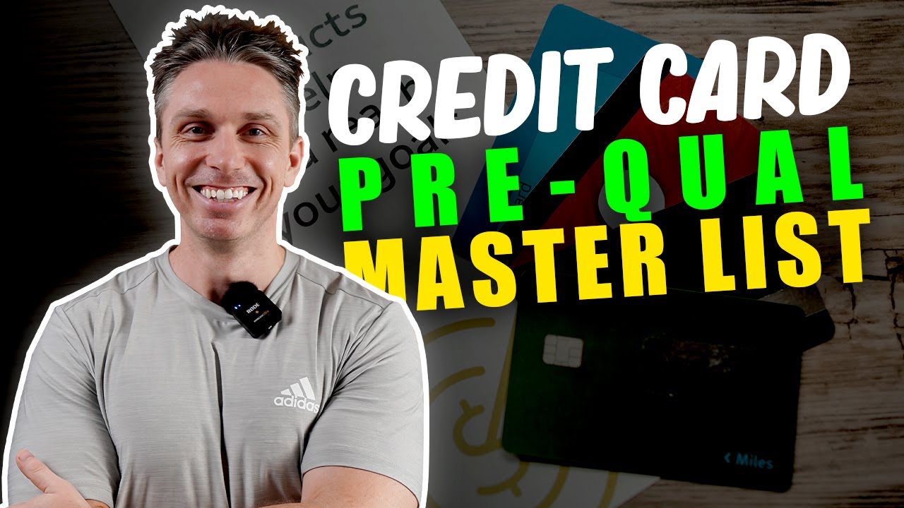 Master Credit Card Pre -qualification List! (Over 80 Options) - YouTube