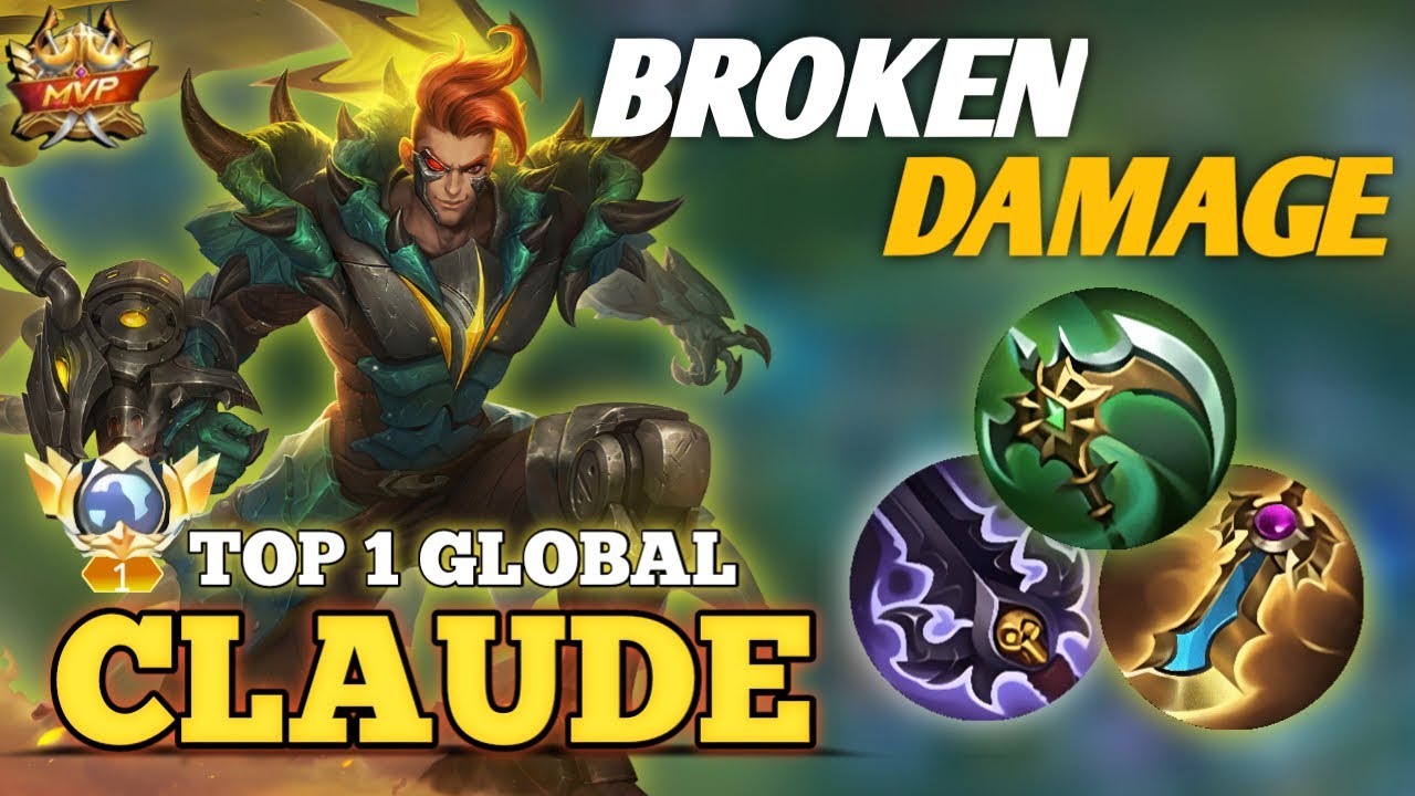 CLAUDE NEW COMBO EMBLEM & BUILD!! (Gameplay farming dan rotasi cepat ...