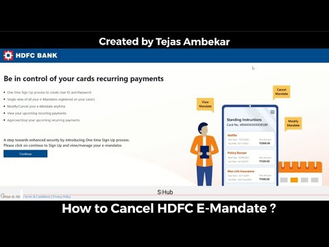 How to cancel - AutoPay, E-mandates for HDFC credit & Debit Card, Steps ...