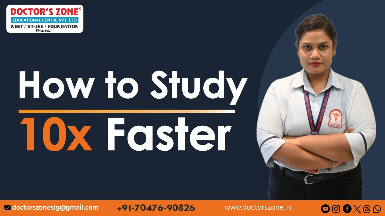 How to Study 10x Faster | DOCTOR'S ZONE - YouTube