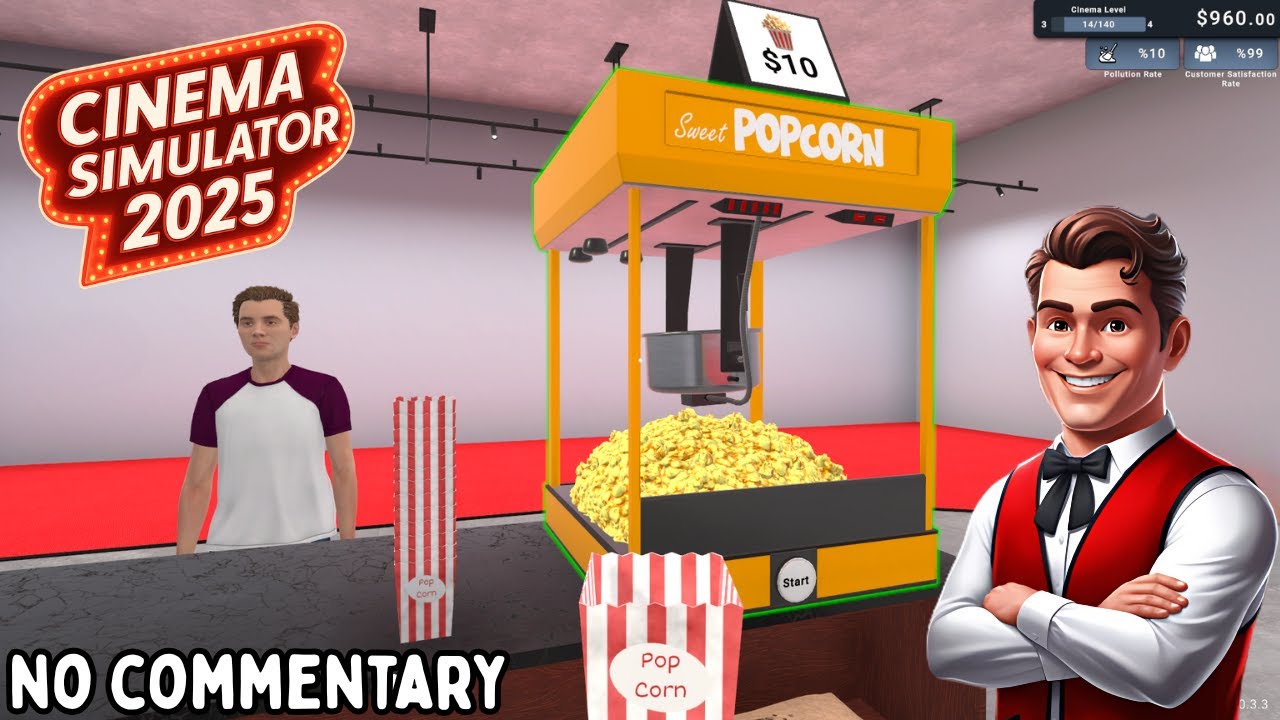Running a Movie Theater! 🍿| Cinema Simulator 2025 No Commentary ...