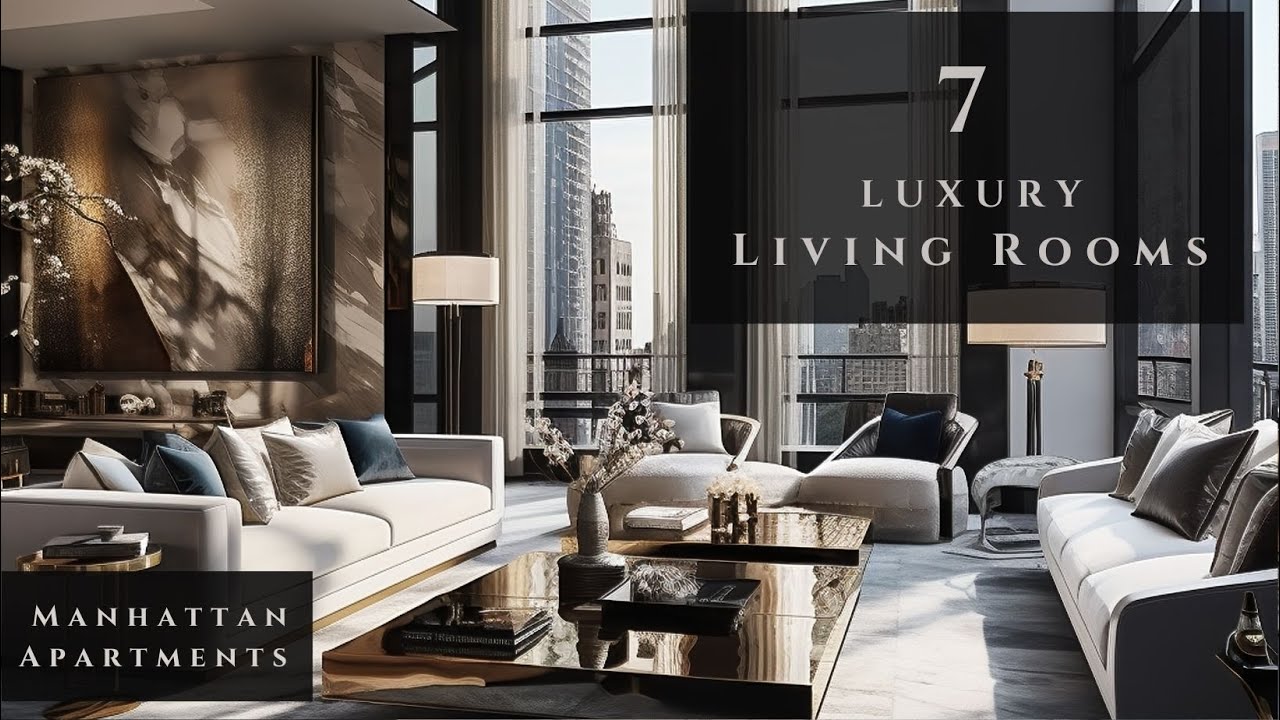 Exquisite Manhattan Apartments: 7 Luxury Living Room Interior Design ...