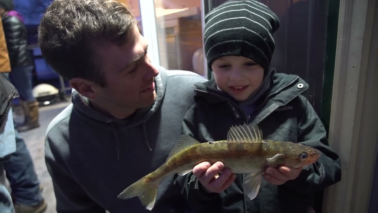 Fishing for Walleyes on a RAFT (Wolf River) - YouTube