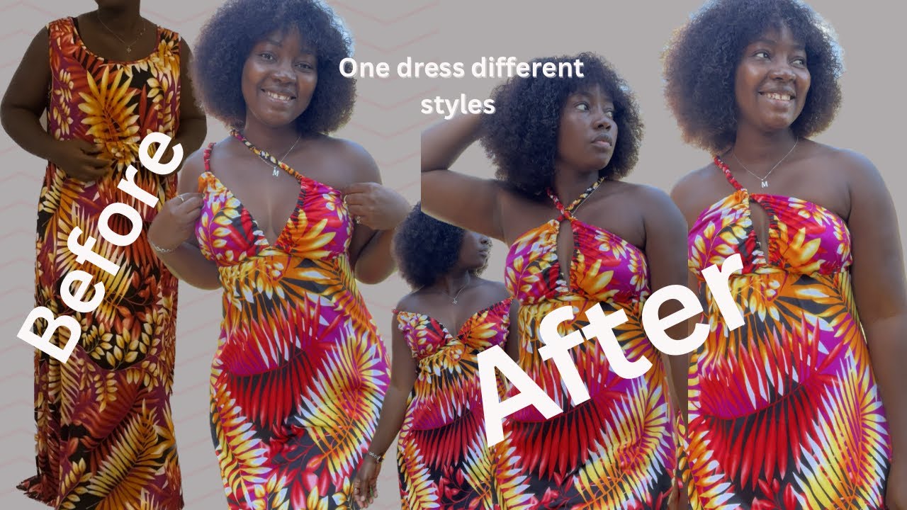 One dress different styles. Watch me turn this thrifted dress into a ...