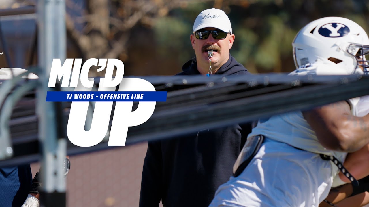 MIC'D UP with TJ Woods || YOU THINK THEY CAN KEEP UP WITH ME? || BYU ...