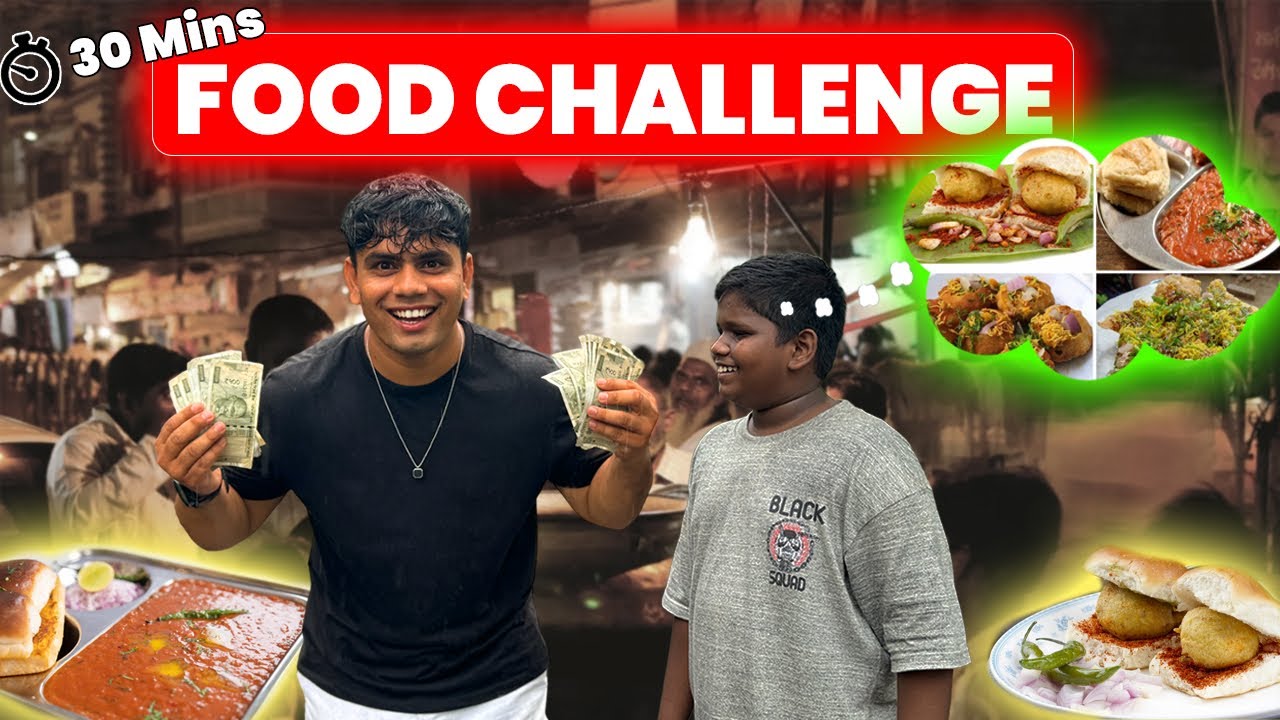 FOOD CHALLENGE | 30 MINUTES FOOD CHALLENGE WITH STRANGER’S | SAIF ...