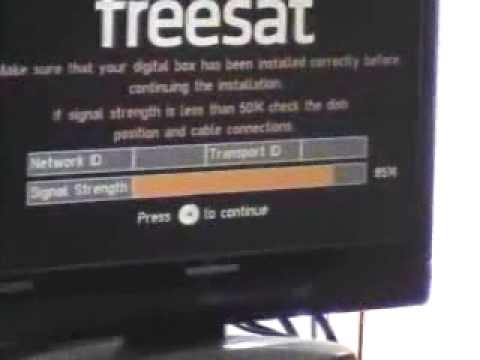 How to install your Freesat SD satellite receiver - YouTube