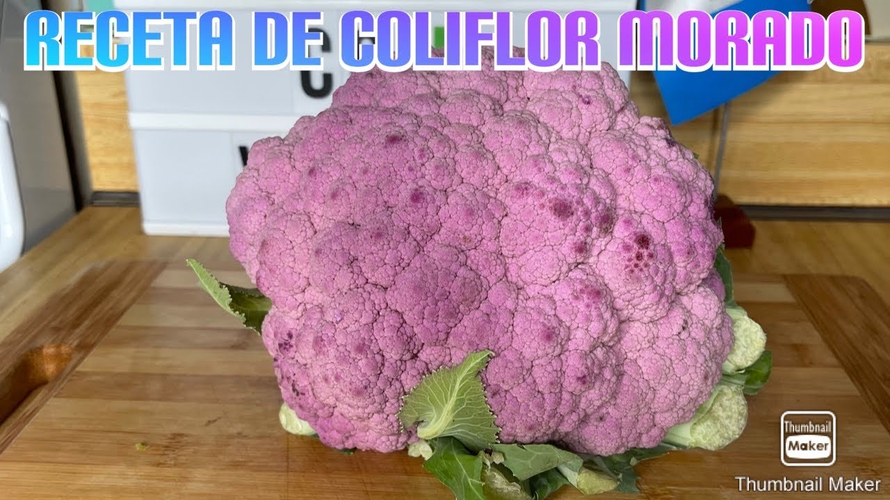Receta De Coliflor Morado - YouTube