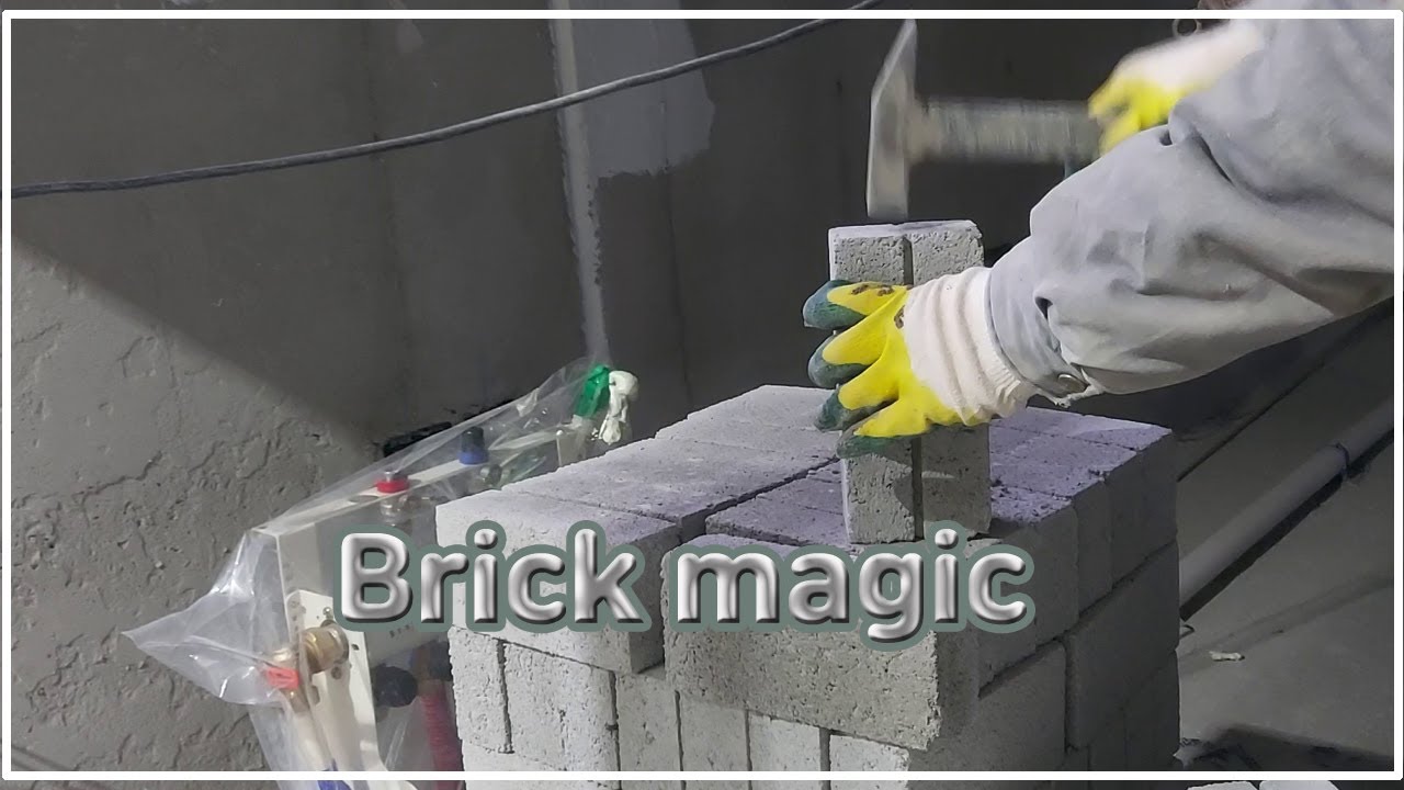 벽돌의 마법 The act of doing brick magic, Bricks concentrate, in Korea #구독(Subscription) - YouTube