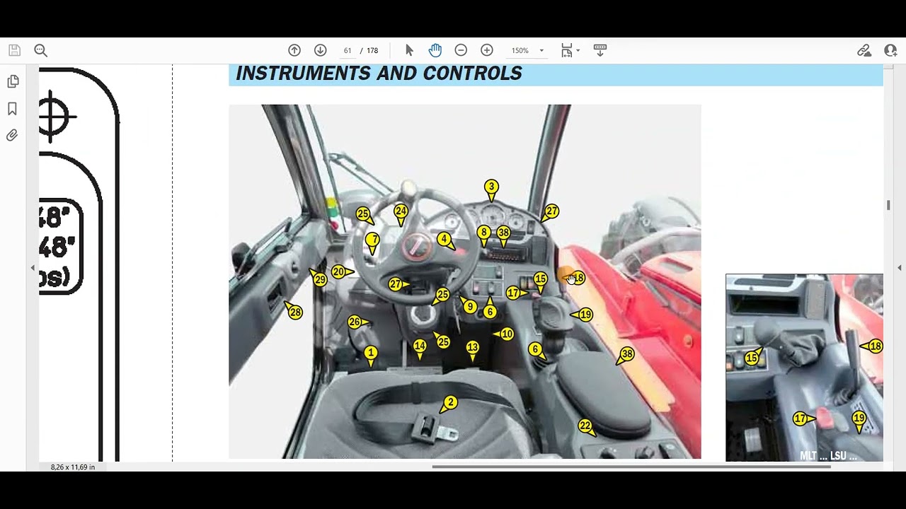 Manitou MLT 735 120 LSU S6 E3 Operator Manual - YouTube