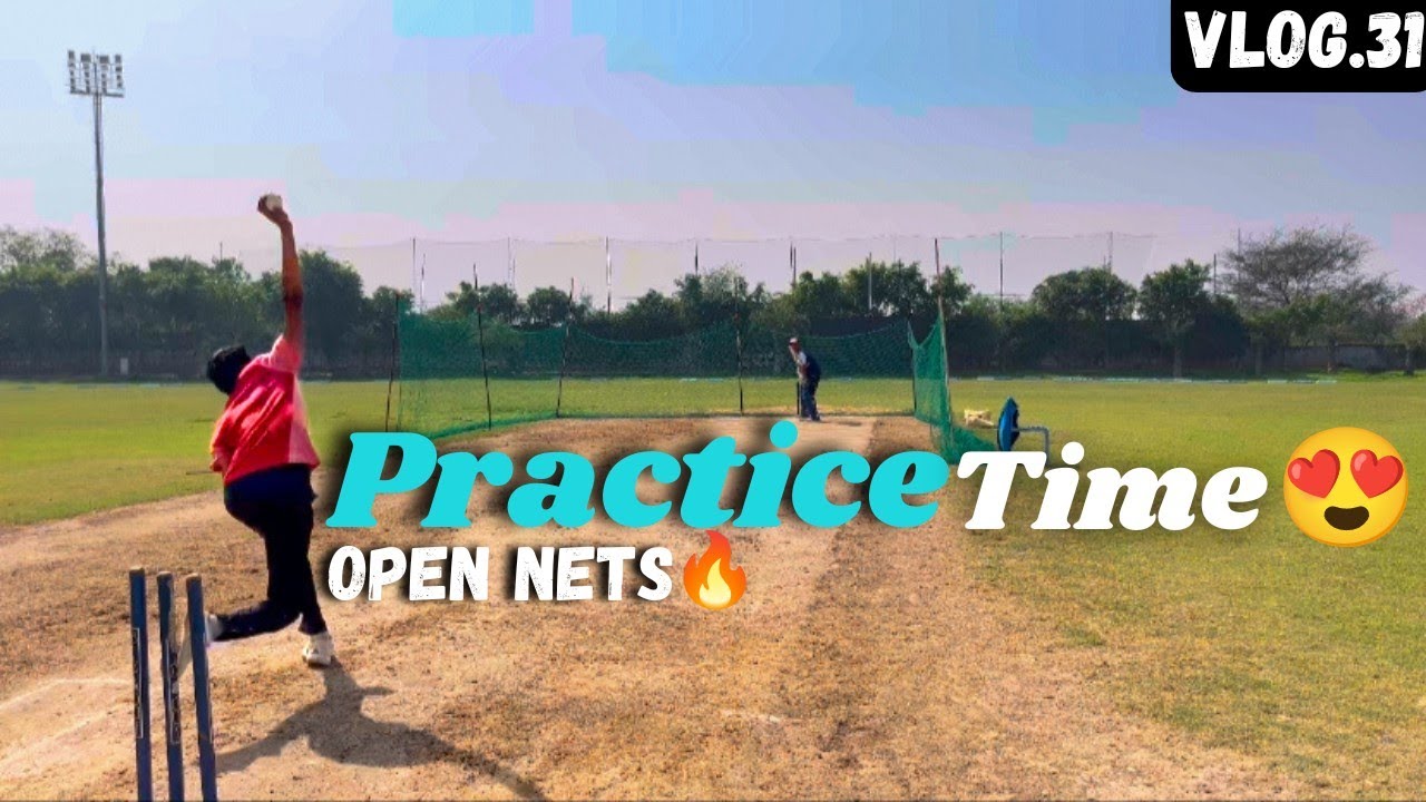 😍First open nets practice Vlog🔥| Bohot दिन🥵 baad 2hours की Bowling किया | Pacer Zone | VLOG. 31 ...