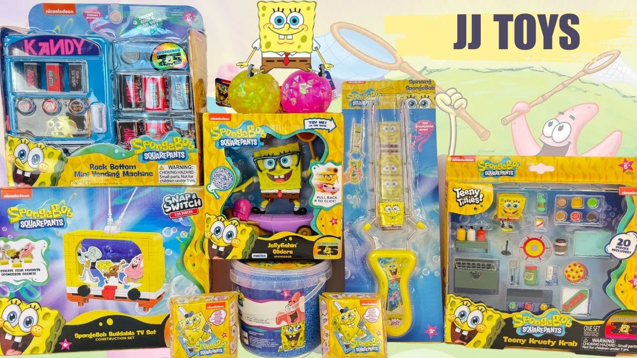 SpongeBob SquarePants Toys Unboxing Review ASMR - YouTube