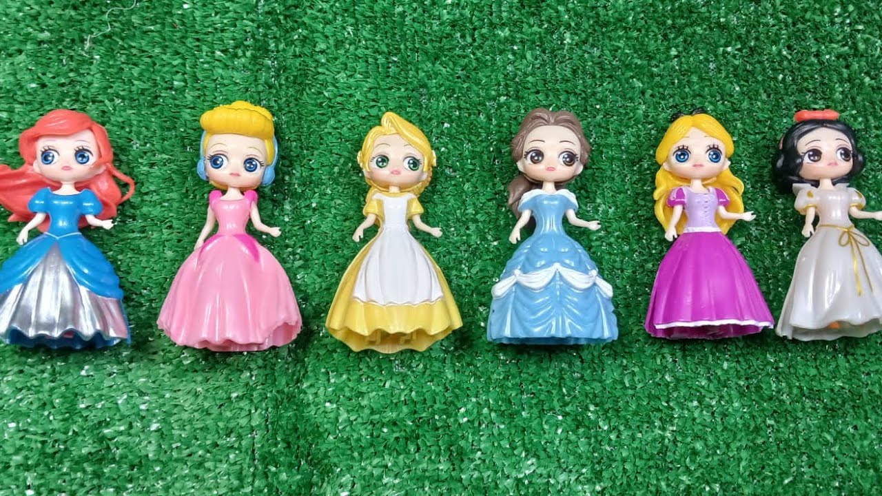 ASMR Unboxing Mattel Disney Princess Spin & Reveal Surprise Dolls ...