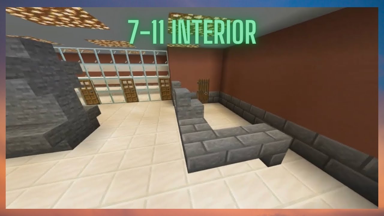 Minecraft Tutorial: How To Make 7-Eleven Interior! (Convenience Store ...