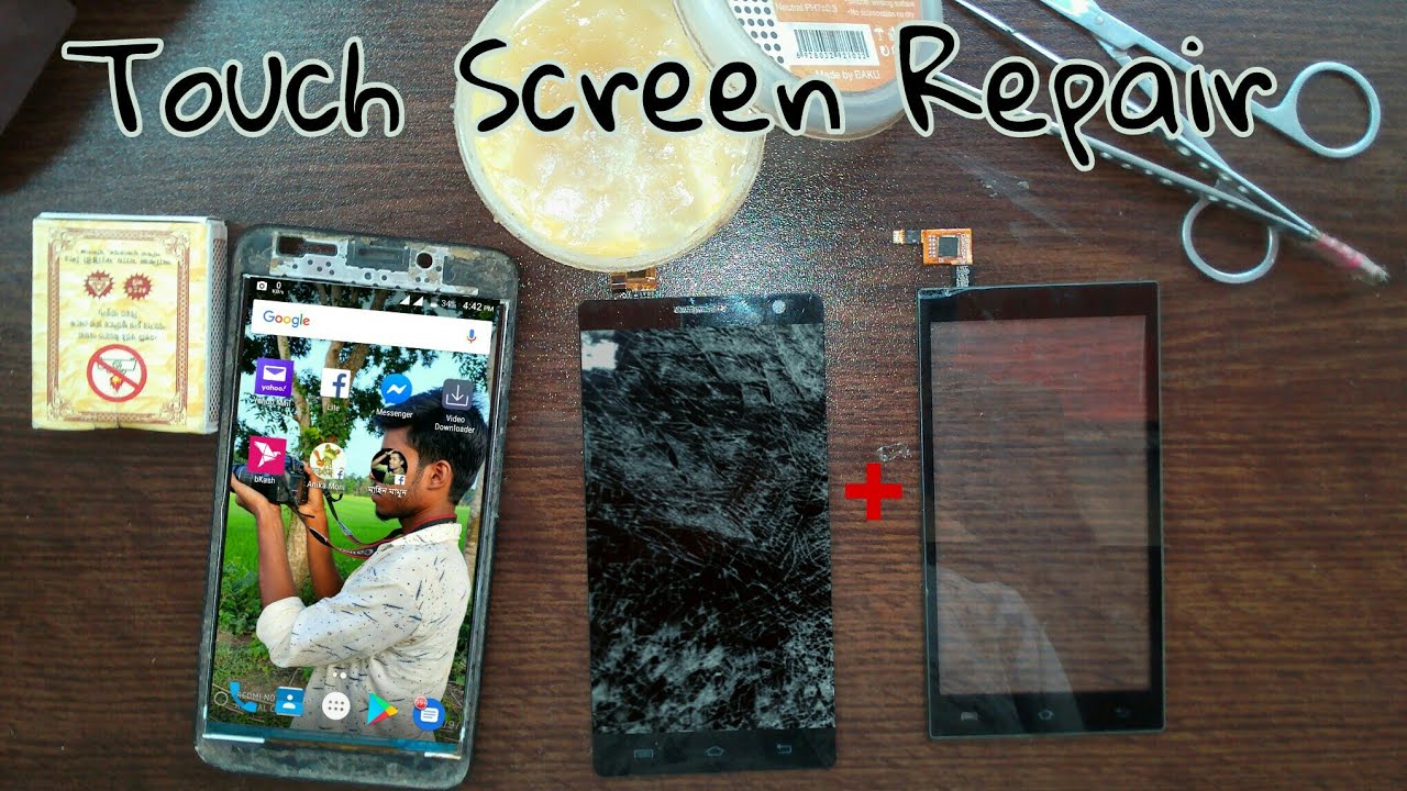 Restoration Android phone Touch Screen Digitizer repair/ ফাটা টাচ ঠিক ...
