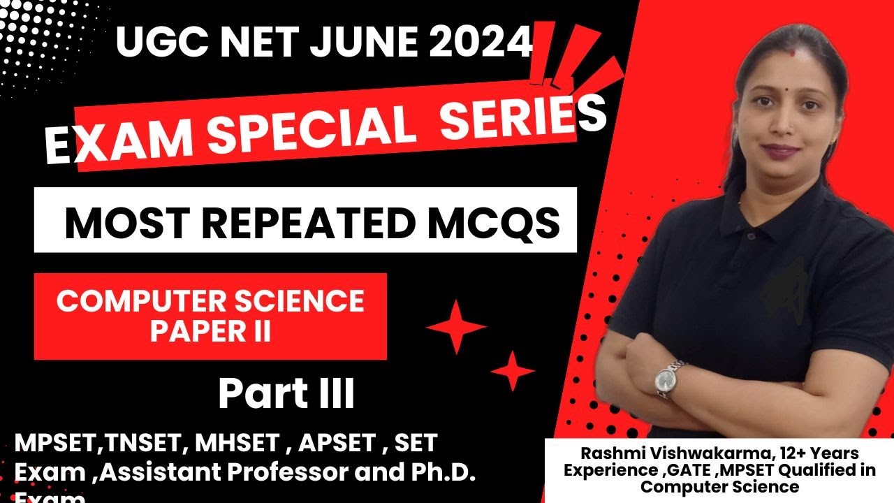 UGC NET | Computer Science Most Repeated and Important MCQs With ...