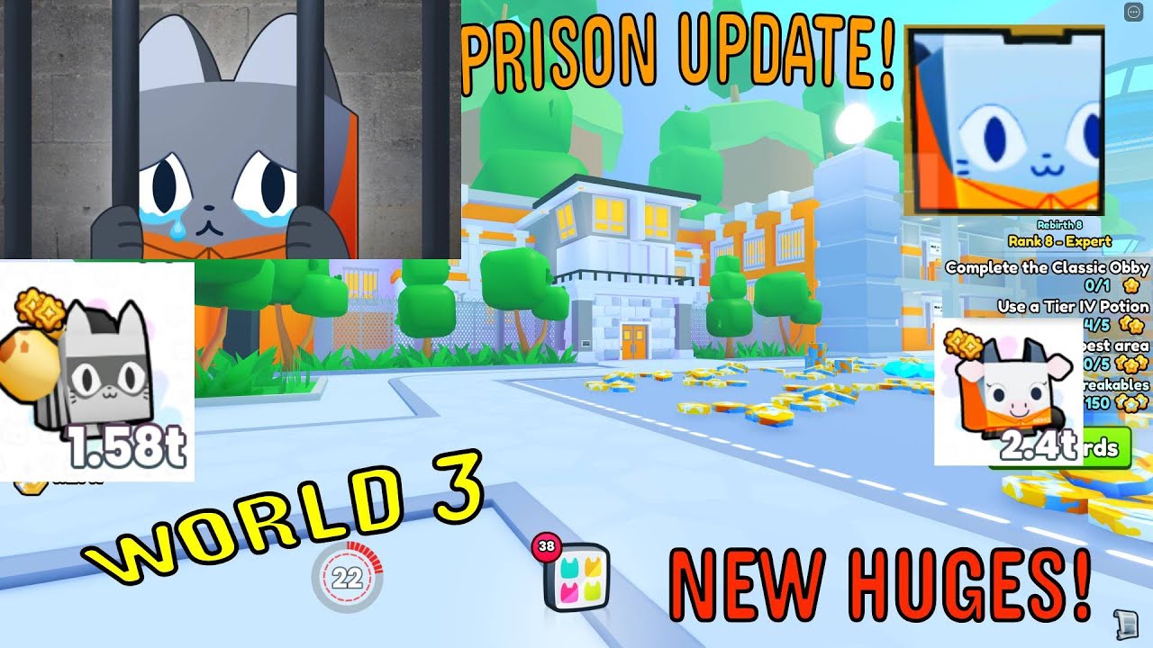 NEW UPDATE in PET SIM 99! PRISON UPDATE!! I New WORLD & HUGES! - YouTube