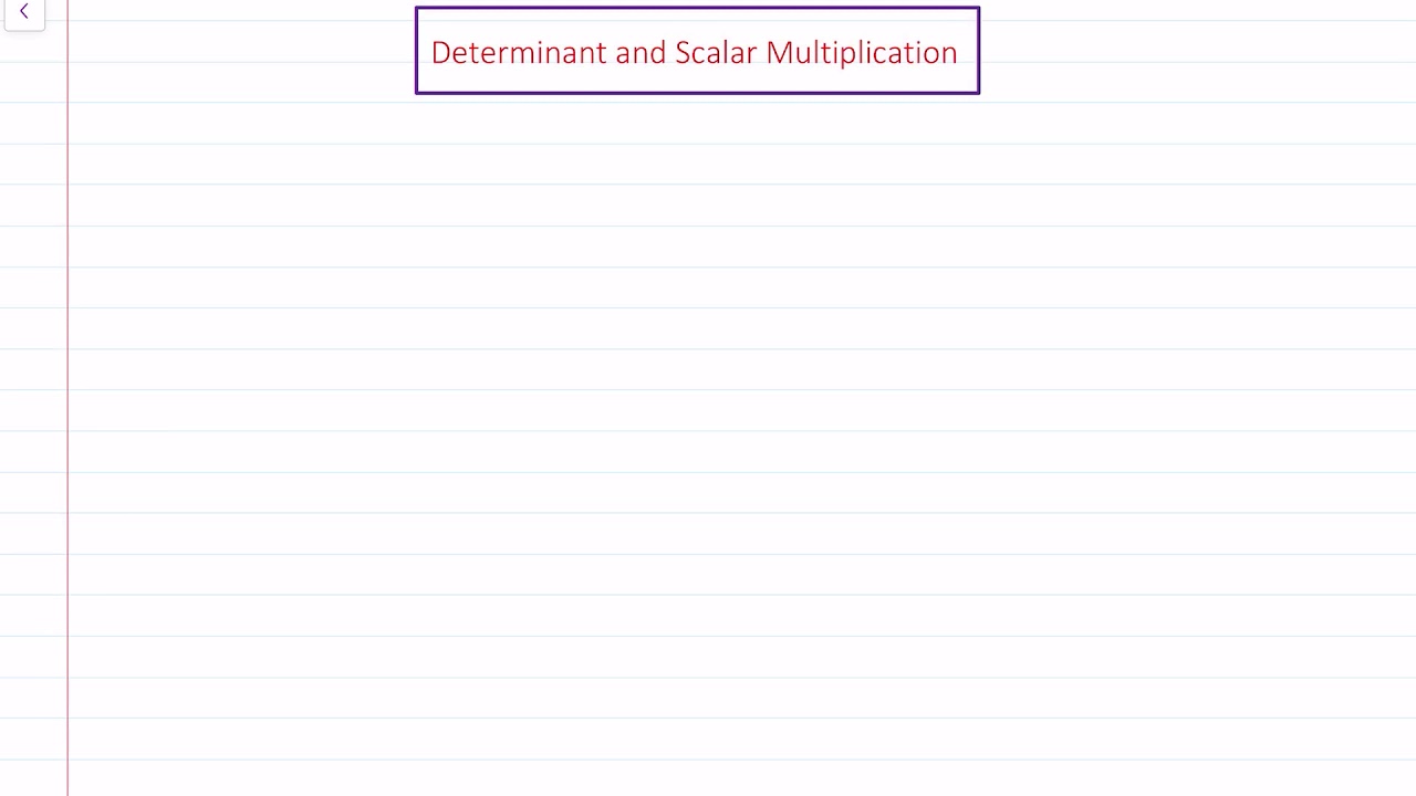 Labtube-(Elementary Linear Algebra)-Determinant and Scalar ...