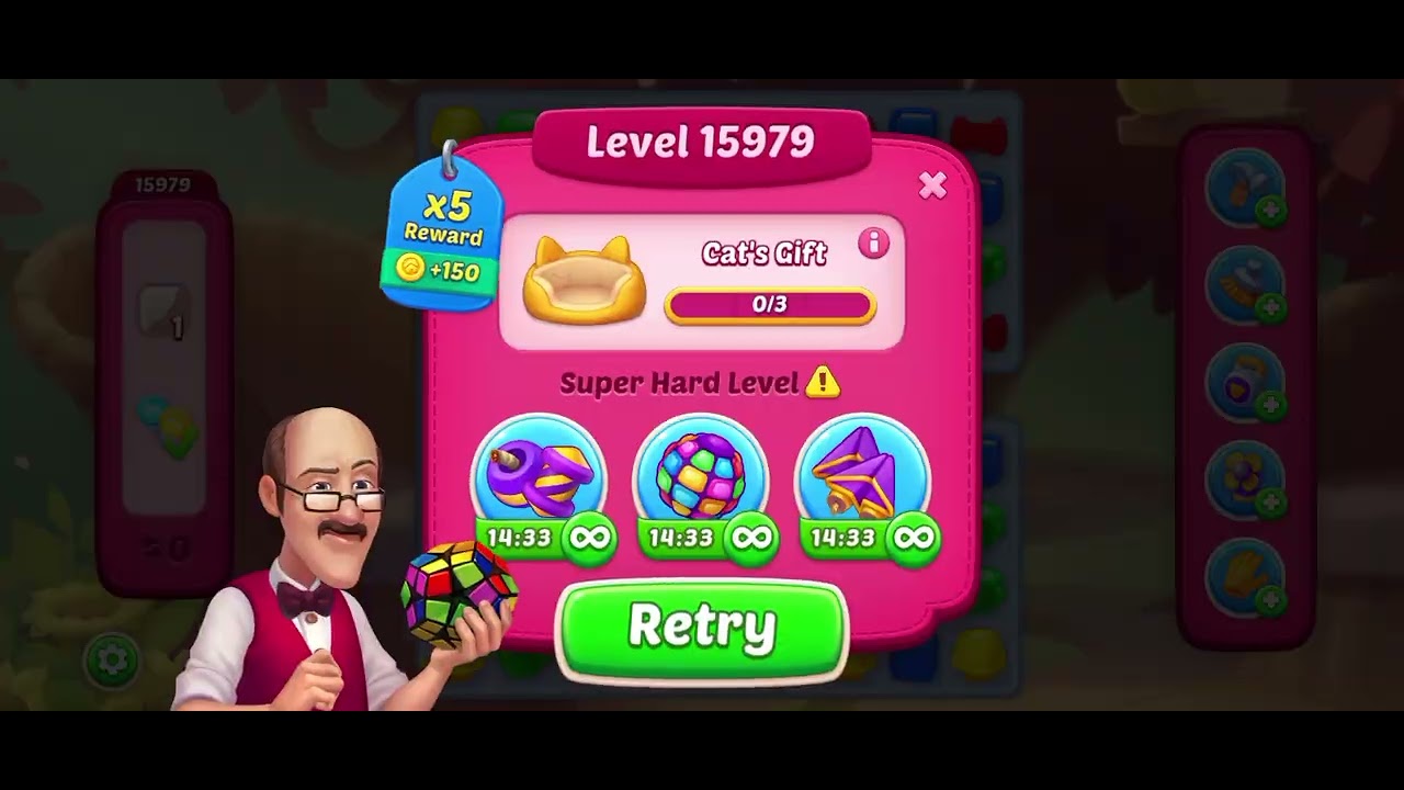Homescapes level super hard level - YouTube