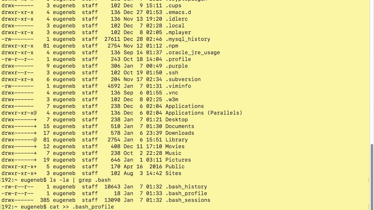 MacOS How To Create bash profile YouTube MacOS How To Create bash profile YouTube