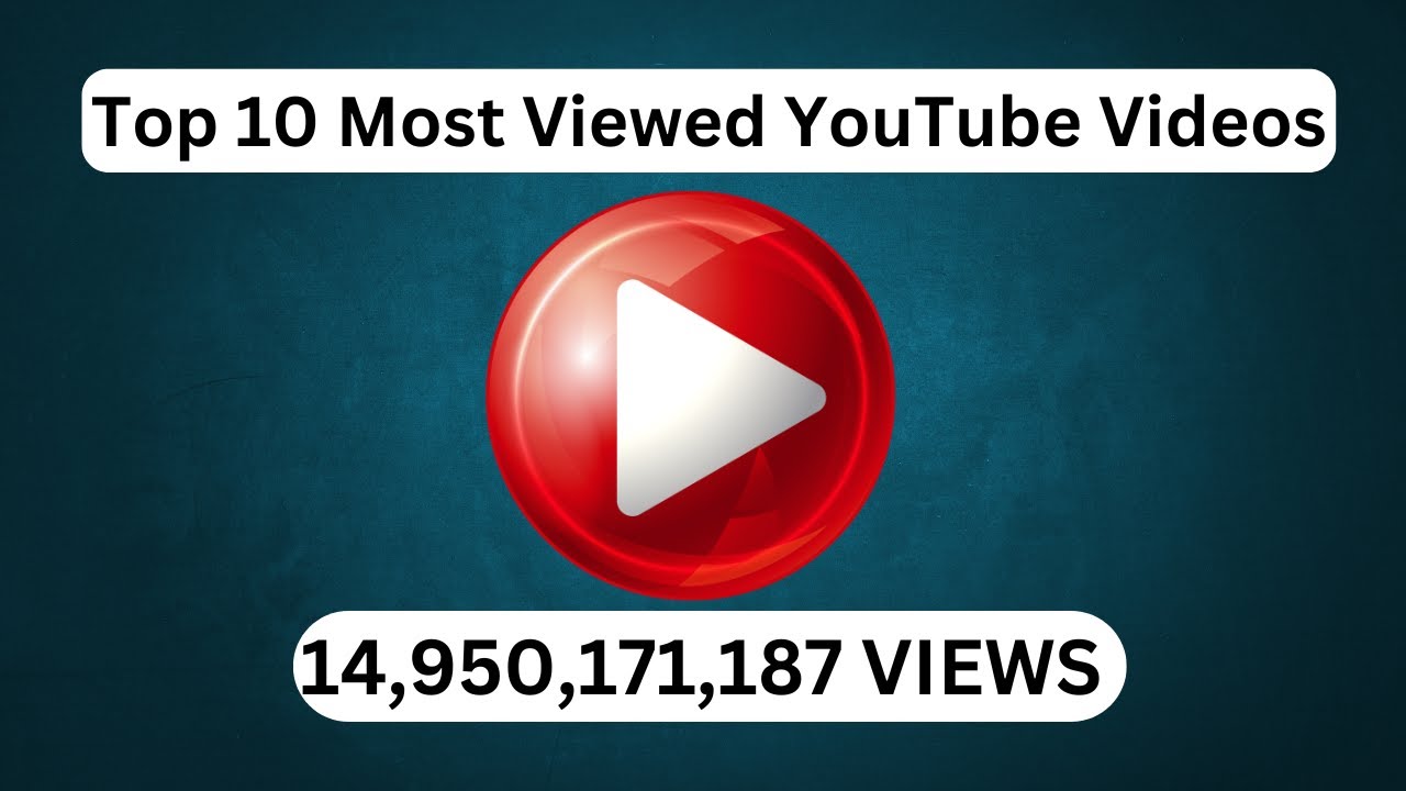 Top 10 Most Watched Videos of All Time (as of August 2024) - YouTube