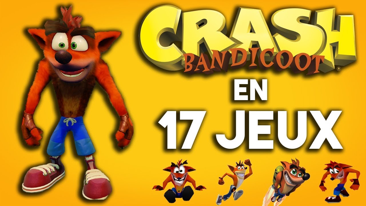 CRASH BANDICOOT EN 17 JEUX (1996-2018) - YouTube