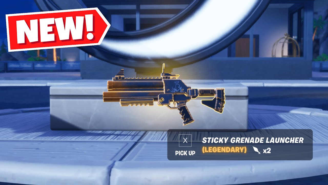 How to Get New Sticky Grenade Launcher In Fortnite Chapter 4 Season 4 ...