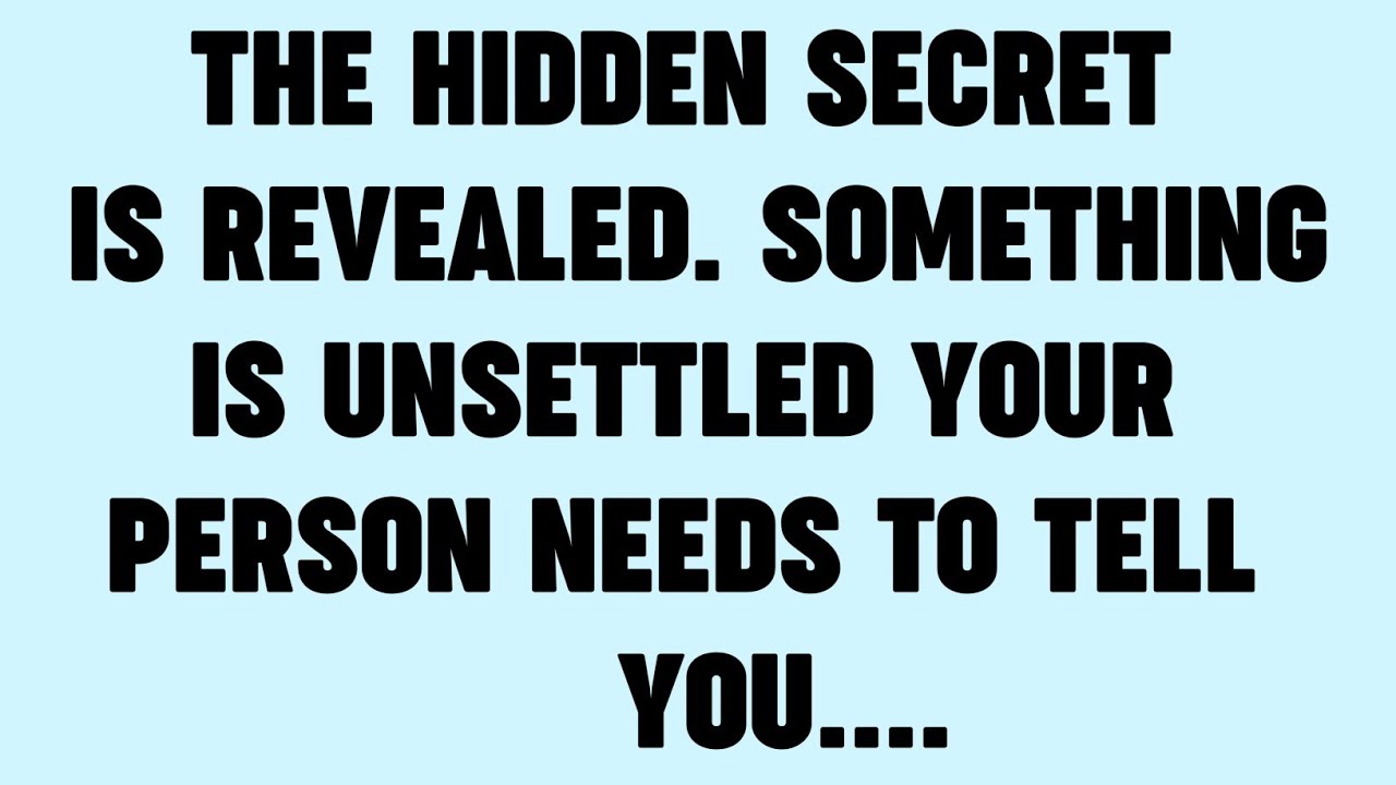 💌God message today!! The hidden secret is revealed.something is ...