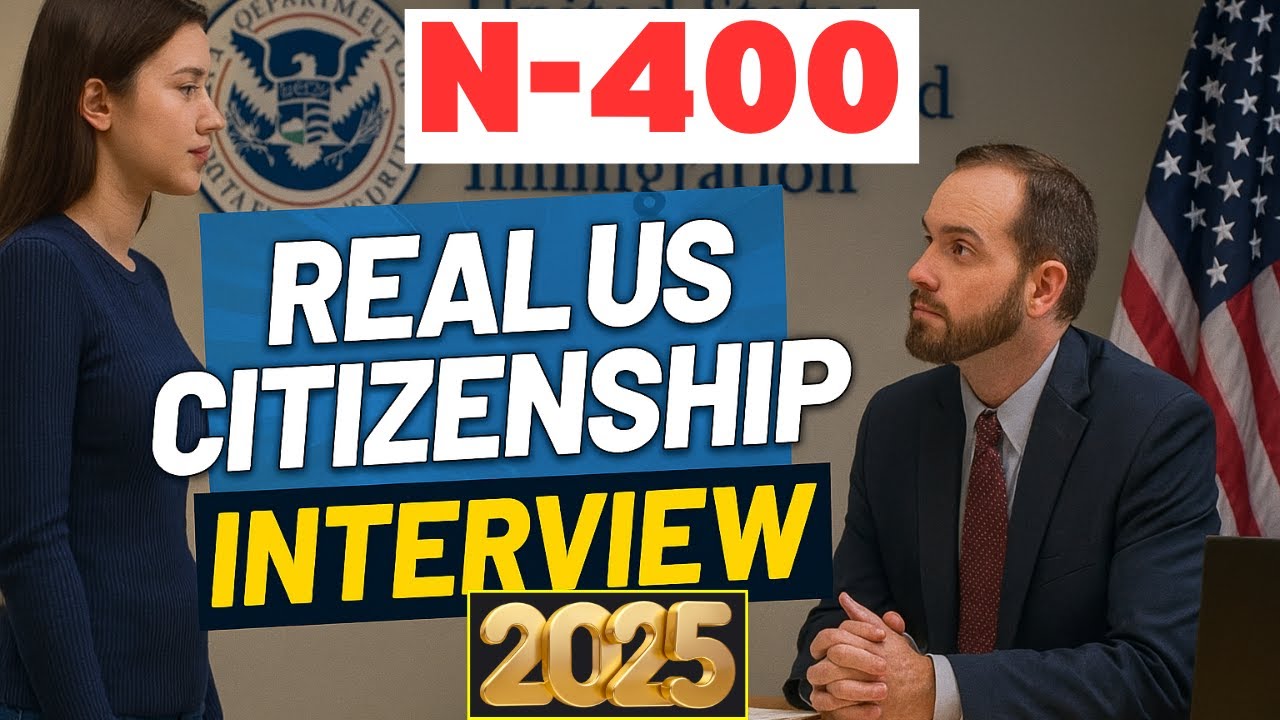 2025 New, Real Interview of U.S. citizenship, Full N-400 Naturalization ...