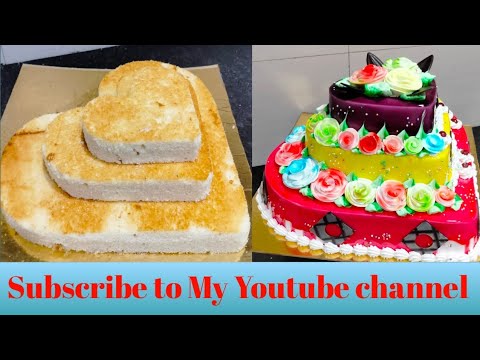 Dil Cake 3 Step Cake Heart Shape Cake - YouTube