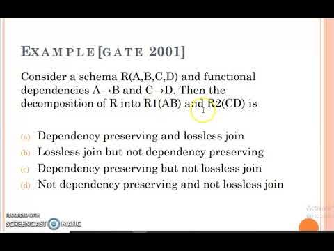 Lossless join decomposition | Dependency preserving in tamil - YouTube