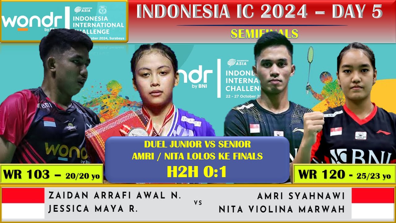 ZAIDAN NABAWI / JESSICA RISMAWARDANI VS AMRI SYAHNAWI / NITA MARWAH ...