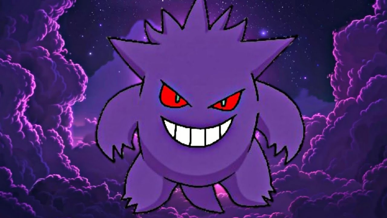 How to draw Gengar step by step easy - YouTube