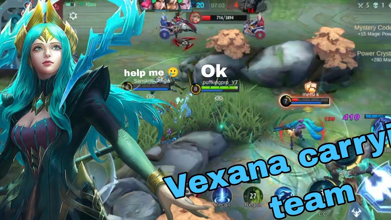 vexana mid || carrying team || build top 1 global vexana ~ mlbb - YouTube